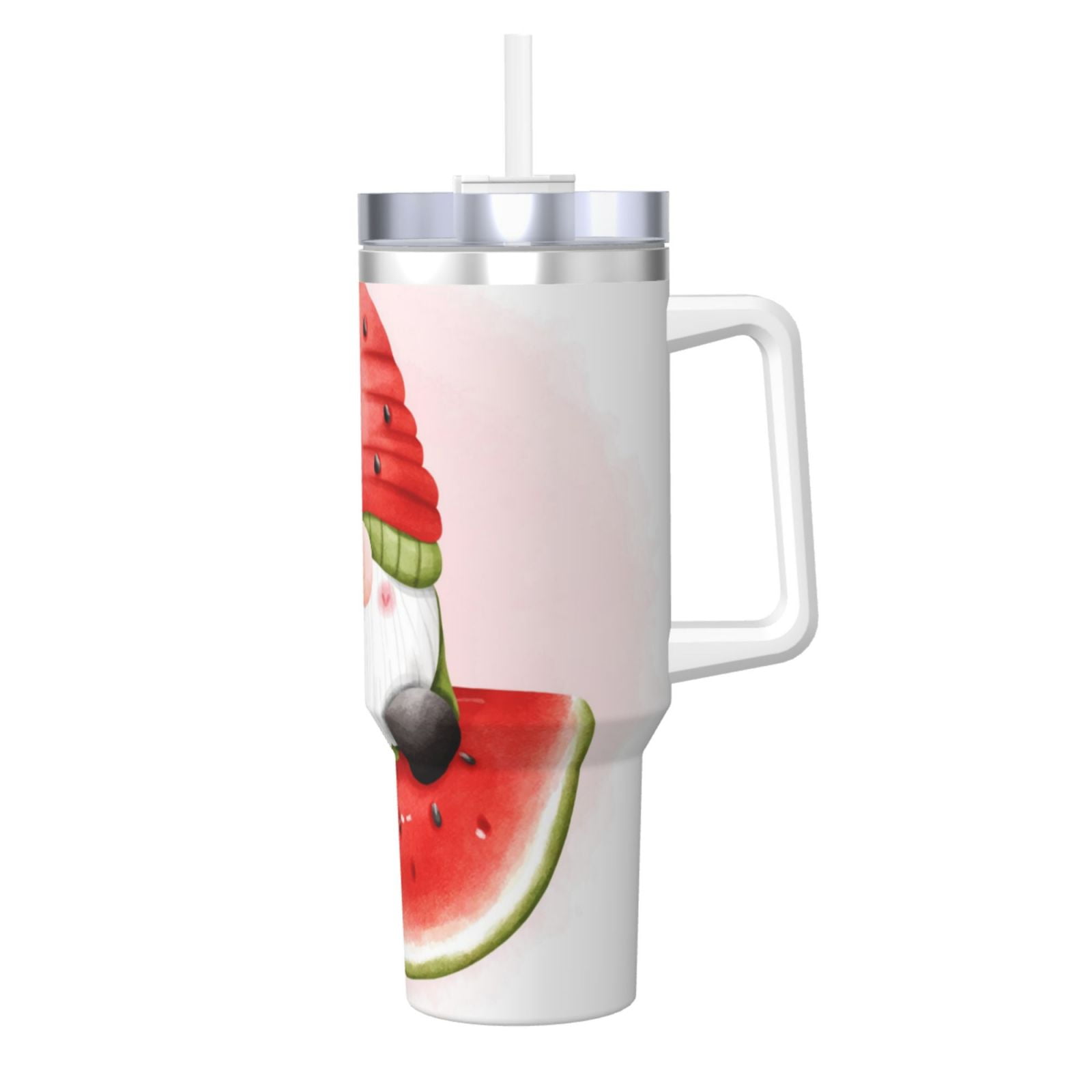 Fotbe Watermelon Gnome Pattern 40oz Ice Bully With Handle And Straw ...