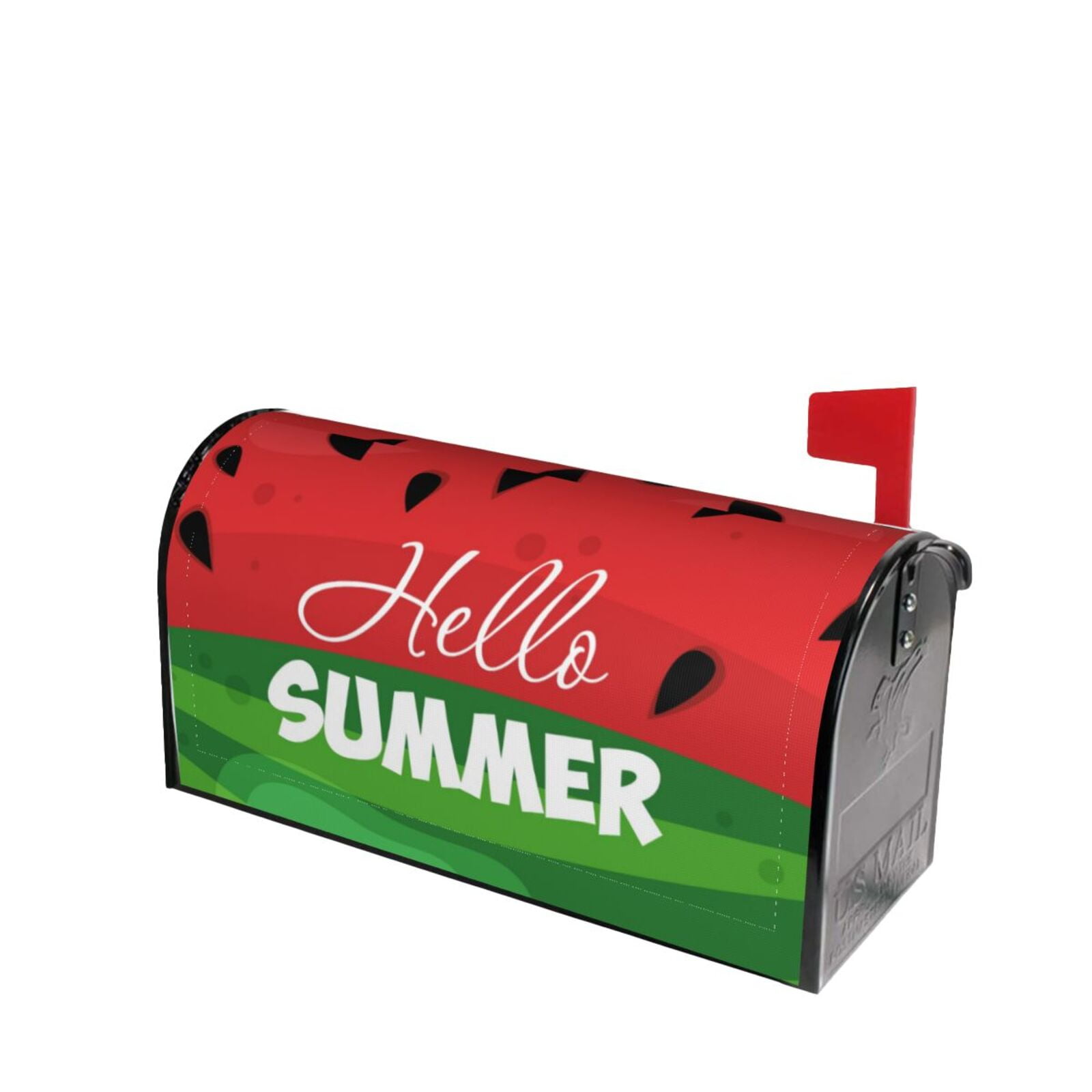 Fotbe Watermelon Hello Summer Mailbox Covers Post Letter Box Cover ...