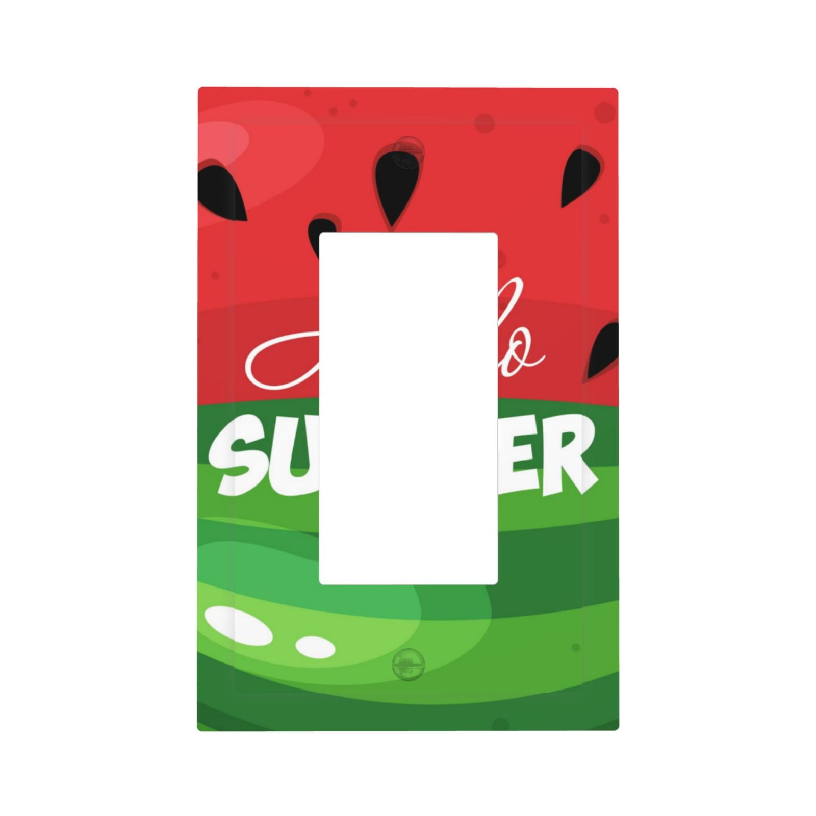 Fotbe Watermelon Hello Summer Print Duplex Receptacle Wall Plate, 1 ...