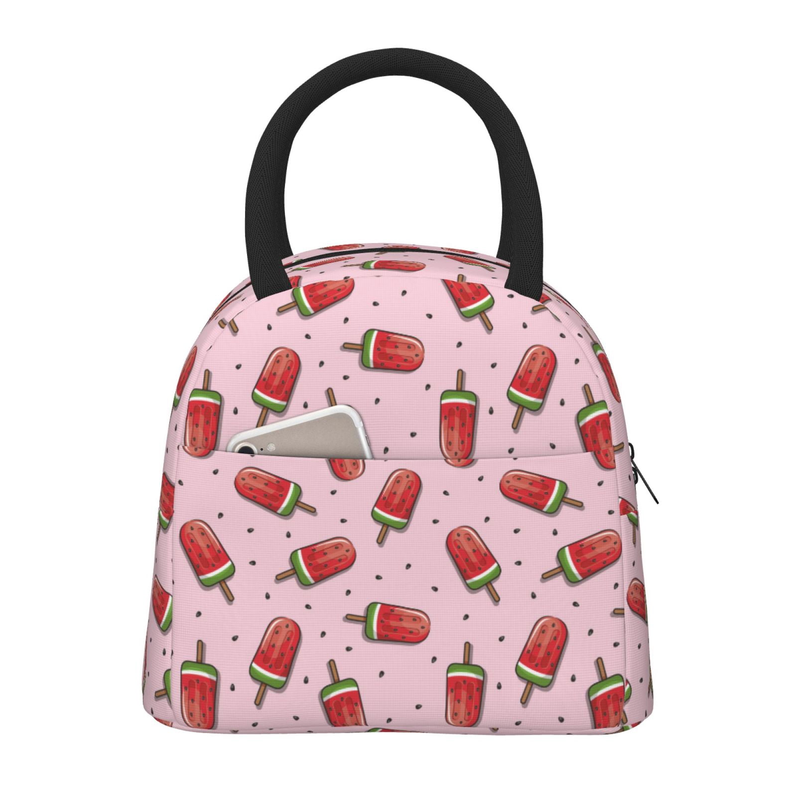Fotbe Watermelon Ice Cream Pattern Lunch Bag, Insulated Lunch Box ...