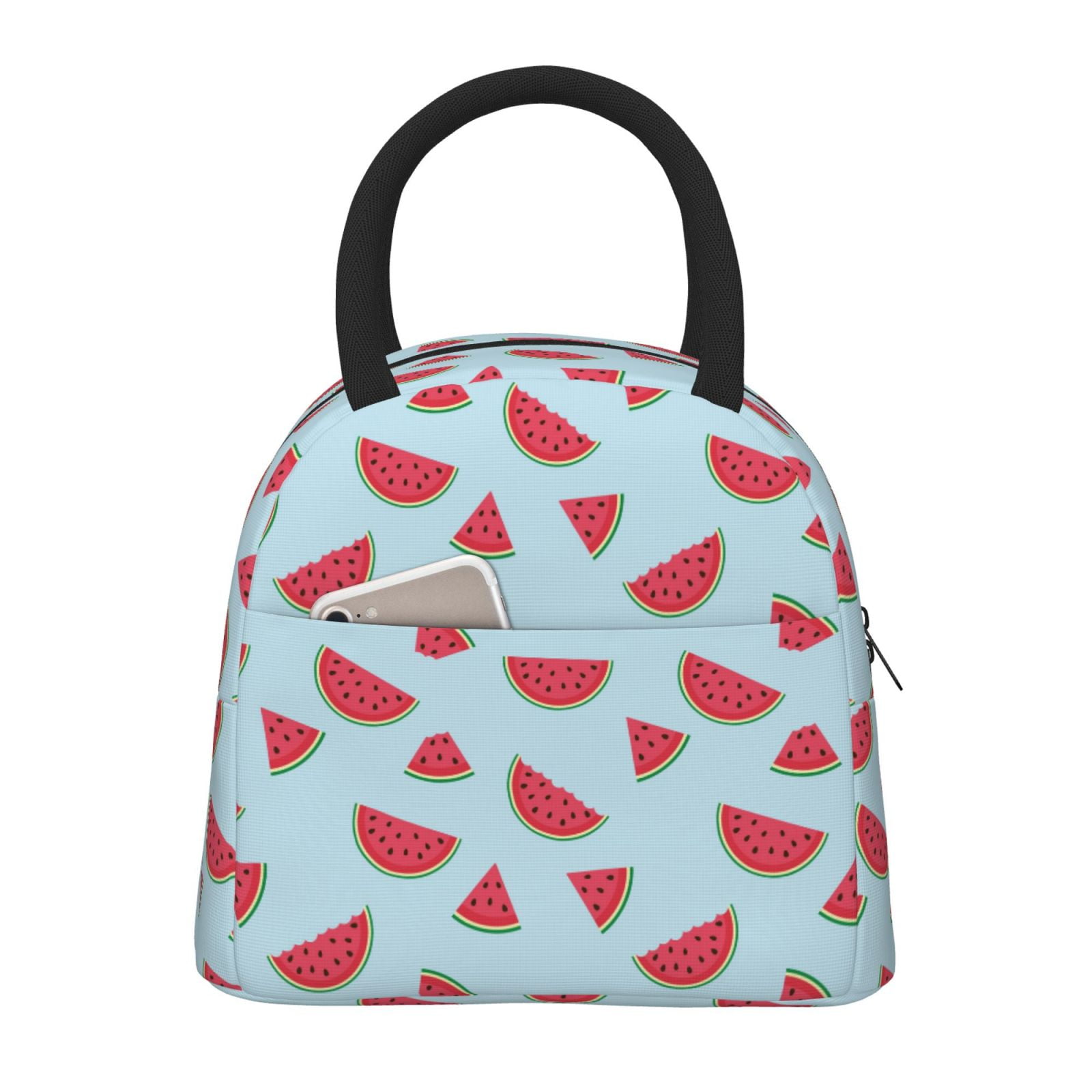 Fotbe Watermelon Pattern Lunch Bag, Insulated Lunch Box, Small ...