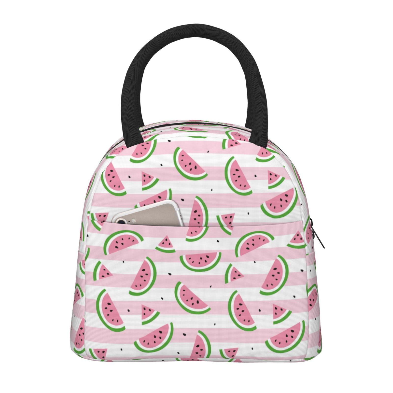 Fotbe Watermelon Pattern Lunch Bag, Insulated Lunch Box, Small ...