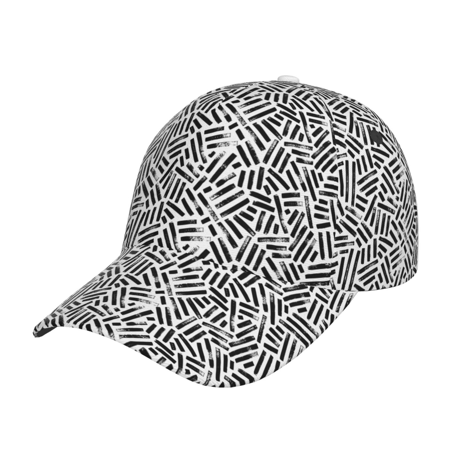Fotbe Weave Geometric Baseball Cap, Weave Geometric Print Dad Hat ...