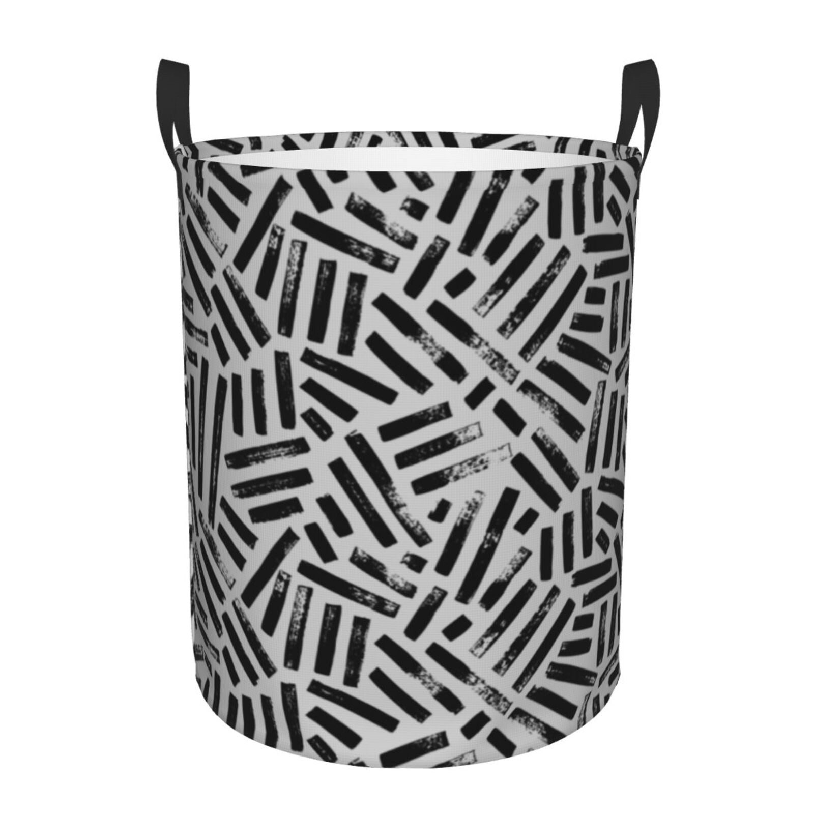 Fotbe Weave Geometric Laundry Basket with Handles, Waterproof Large ...