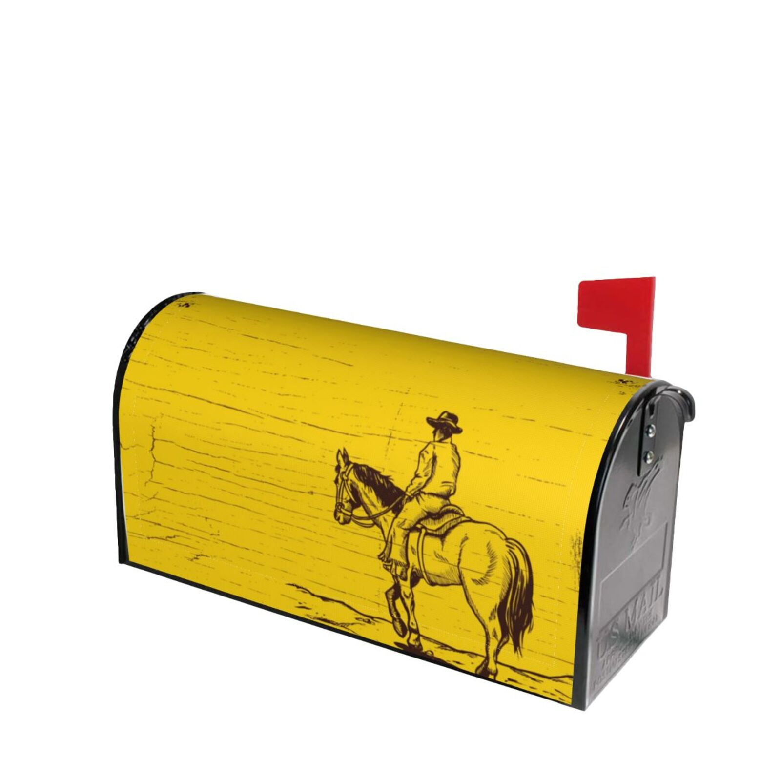Fotbe Western Desert Cowboy 1 Mailbox Covers Post Letter Box Cover ...