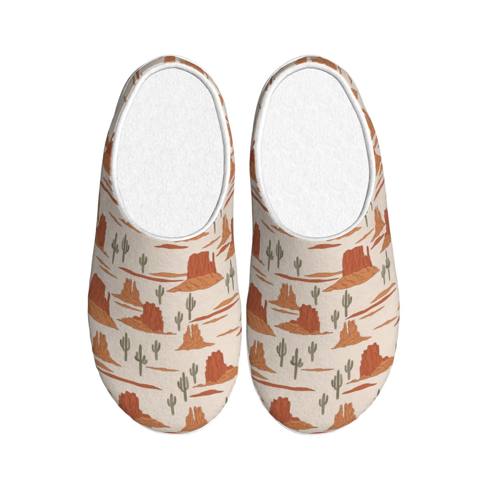 Fotbe Western Desert Nature Landscape Pattern Women's Fuzzy Curly Fur ...
