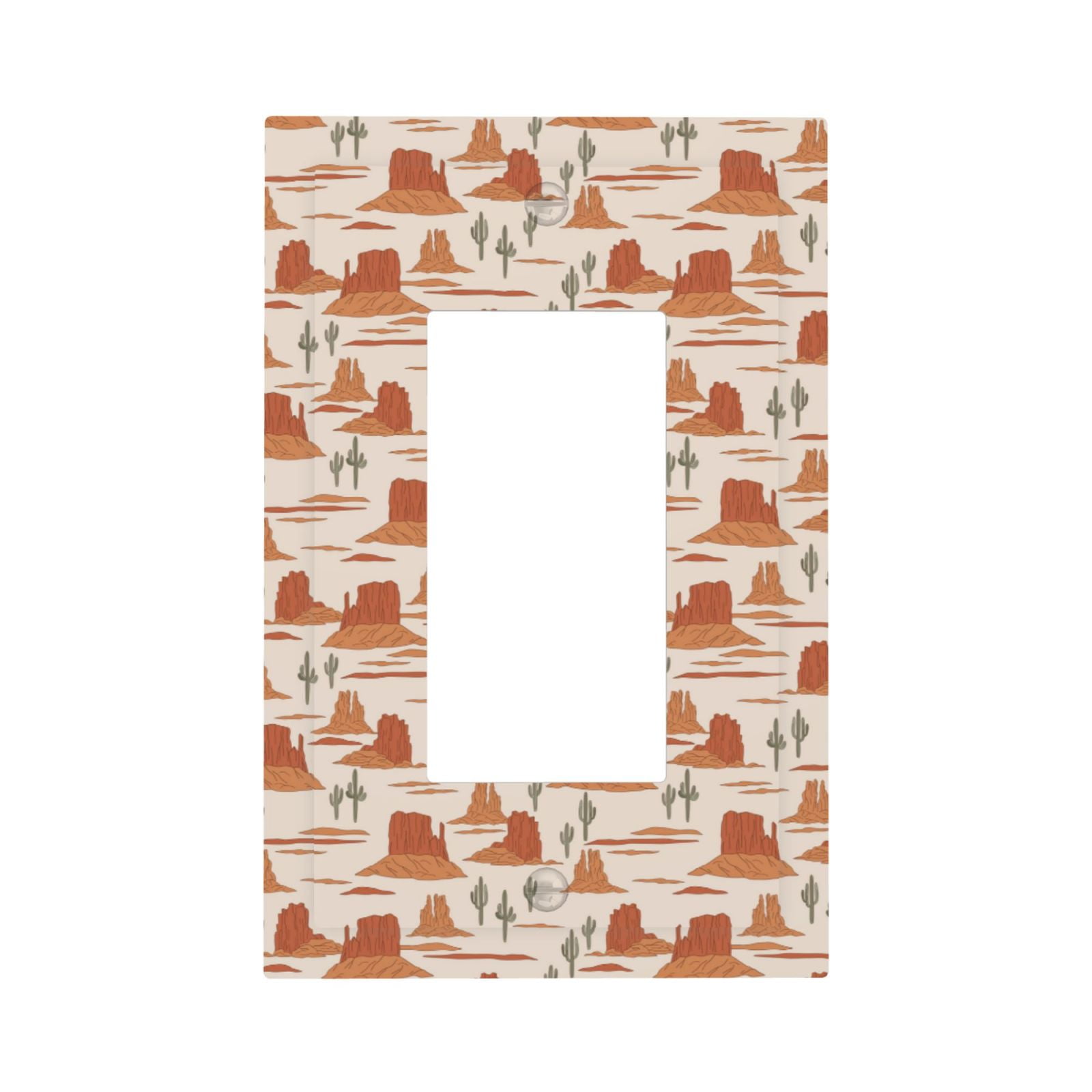 Fotbe Western Desert Nature Landscape Print Duplex Receptacle Wall ...