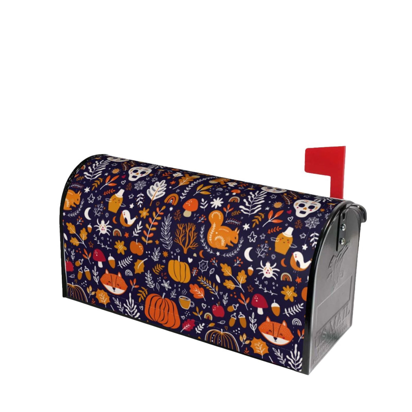 Fotbe Whimsical Autumn Forest Mailbox Covers Post Letter Box Cover ...
