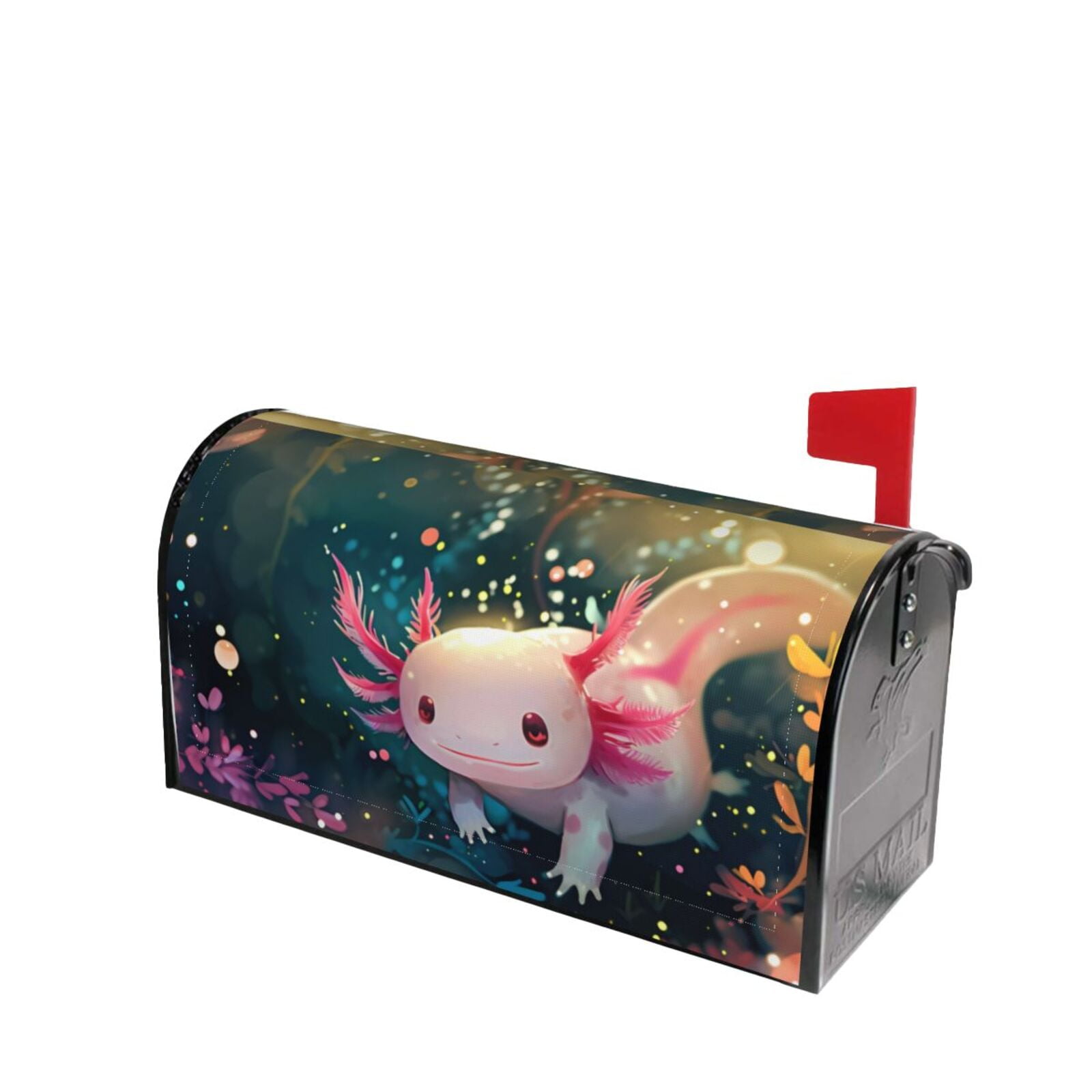 Fotbe Whimsical Axolotl Fantasy Mailbox Covers Post Letter Box Cover ...