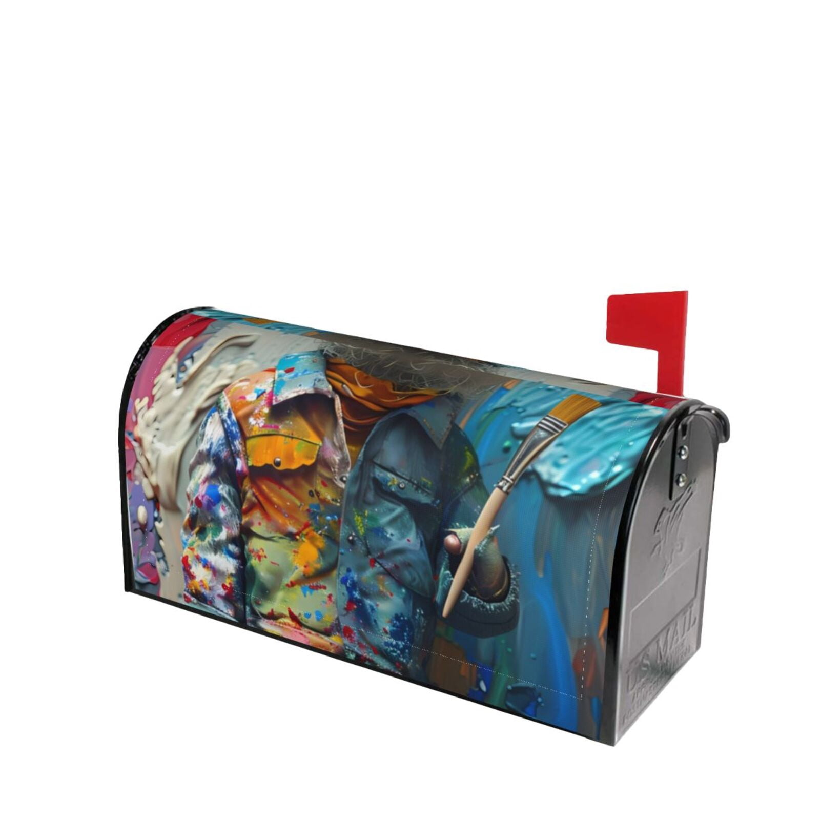 Fotbe Whimsical Goat Artist Mailbox Covers Post Letter Box Cover Garden ...