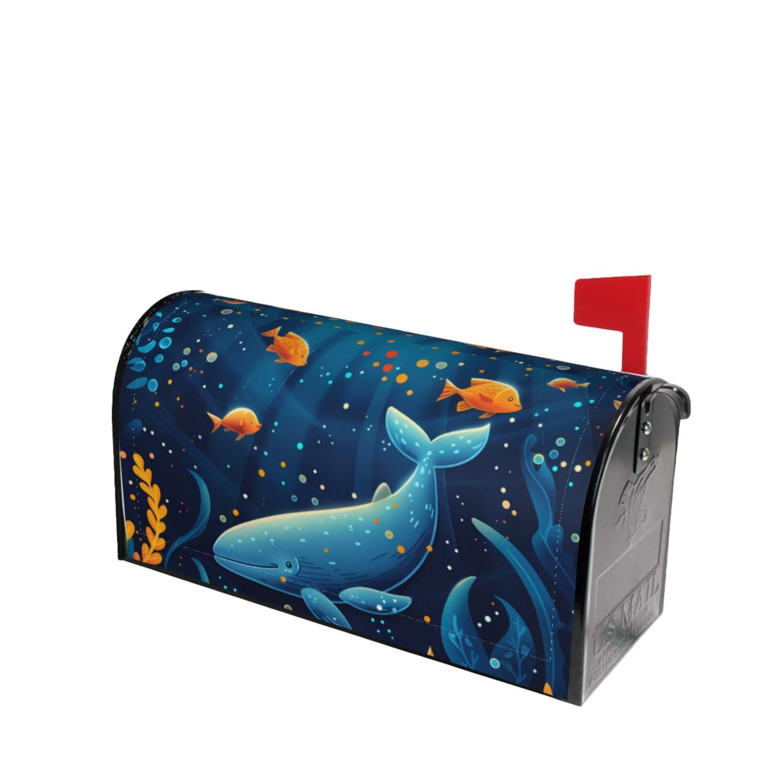 Fotbe Whimsical Underwater Fantasy Mailbox Covers Post Letter Box Cover ...