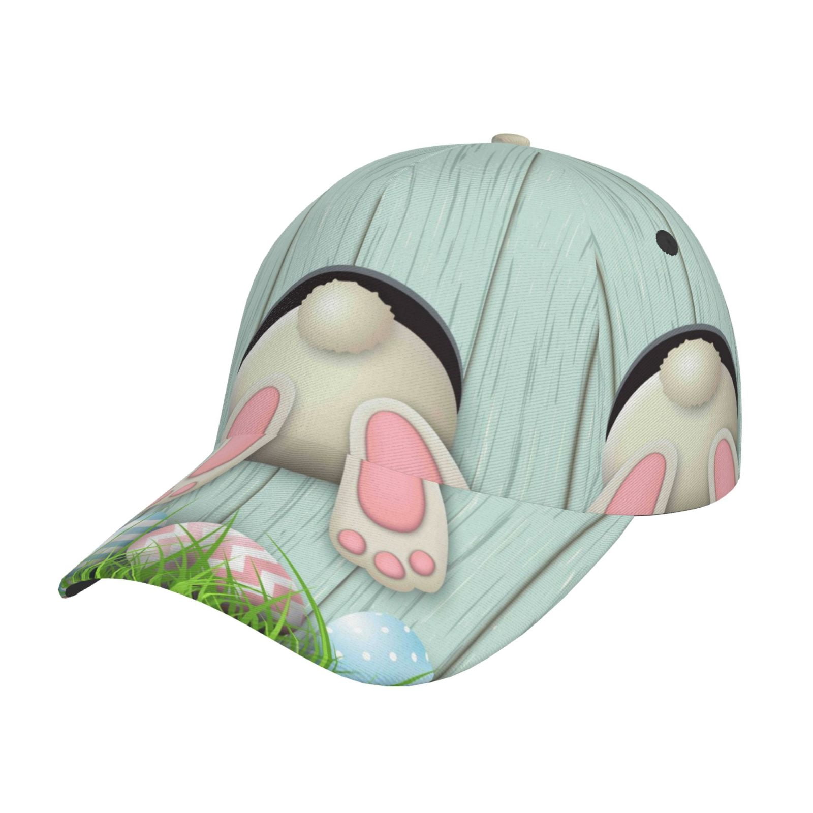 Fotbe White Bunny Bottom And Easter Eggs Baseball Cap, White Bunny ...