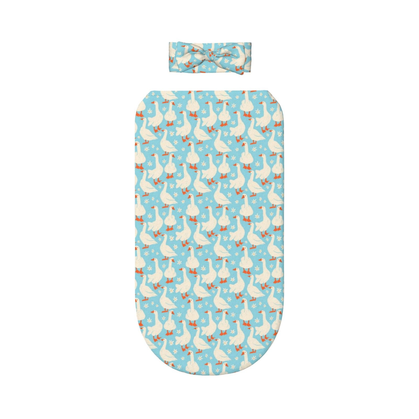 Fotbe White Geese and Flower Pattern Baby Swaddle Sleep Sacks - Newborn ...