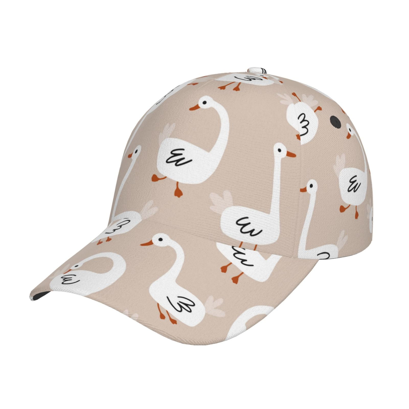 Fotbe White Goose Baseball Cap, White Goose Print Dad Hat,Outdoor Hat ...