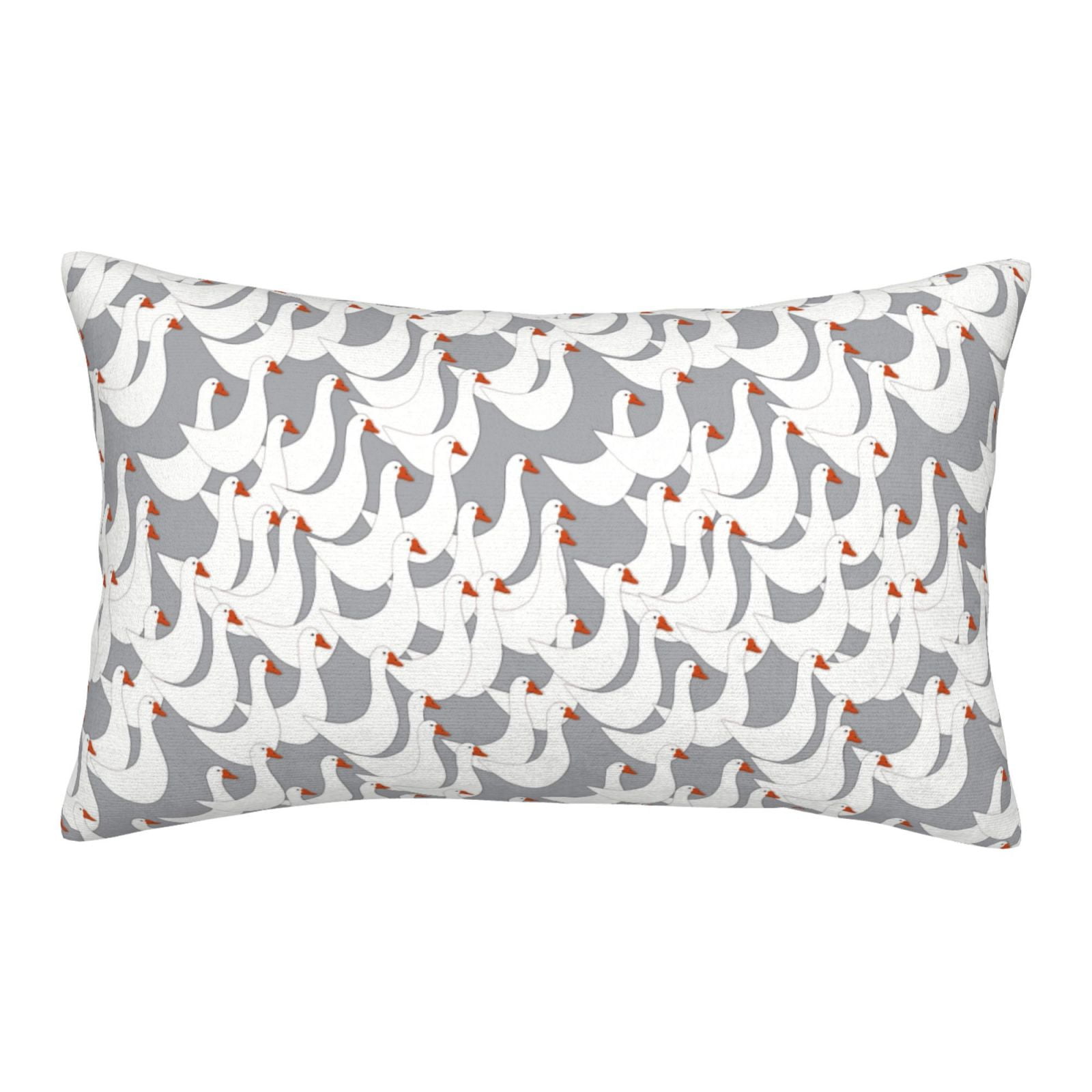 Fotbe White goose Pattern Pillow Cases - Envelope Closure - Luxury ...