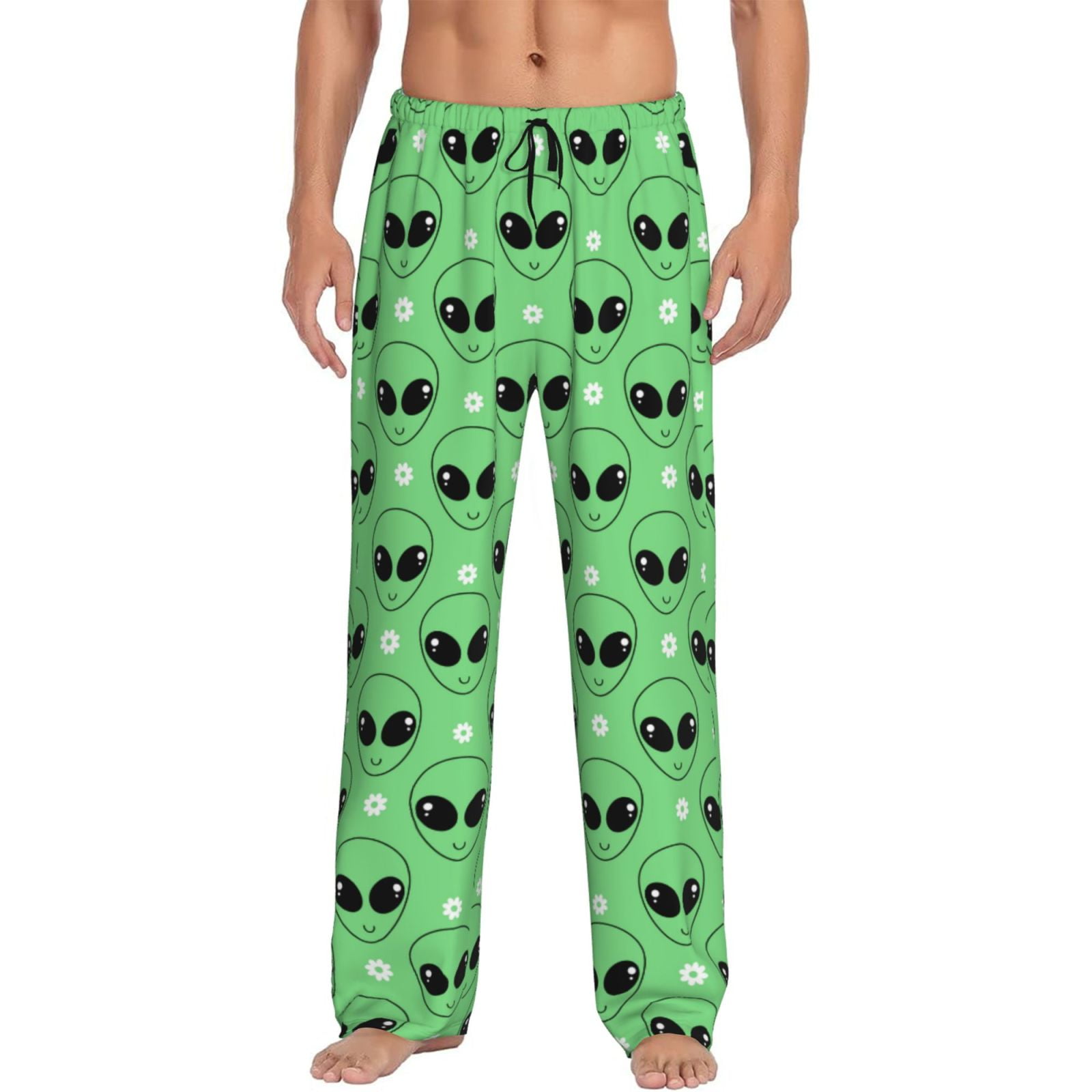 Fotbe alien cartoons Pattern Men's Pajama Pants,Sleepwear Pants,Pj ...