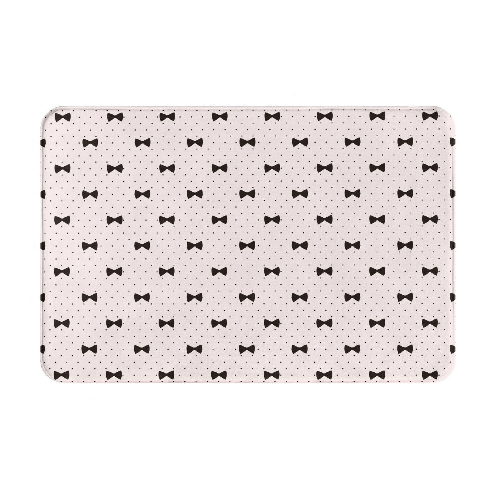 Fotbe bow on polka dots Pattern Extra Durable Door Mat - Dirt Trapping ...