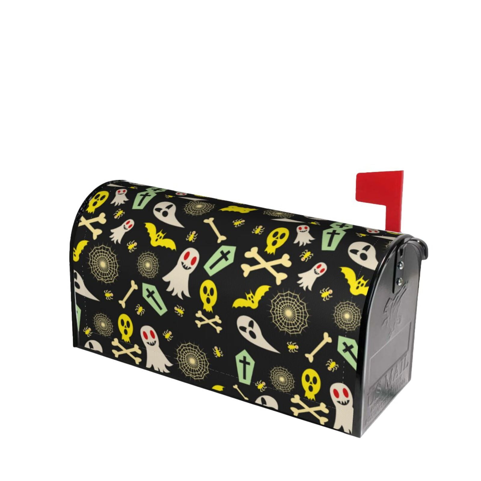 Fotbe cartoon Skull spider web Mailbox Covers Post Letter Box Cover ...