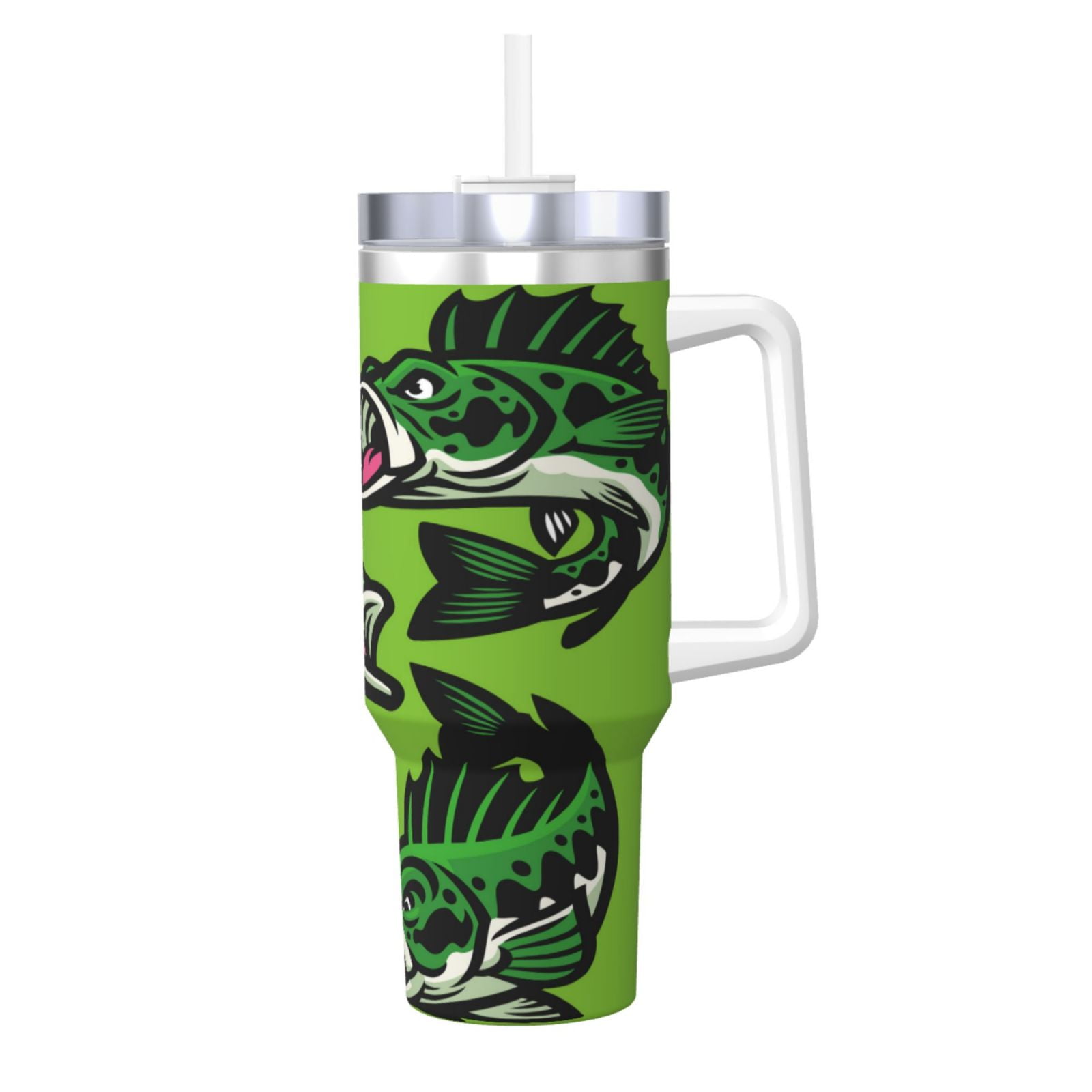 Fotbe cartoon largemouth bass fish Pattern 40oz Ice Bully With Handle ...