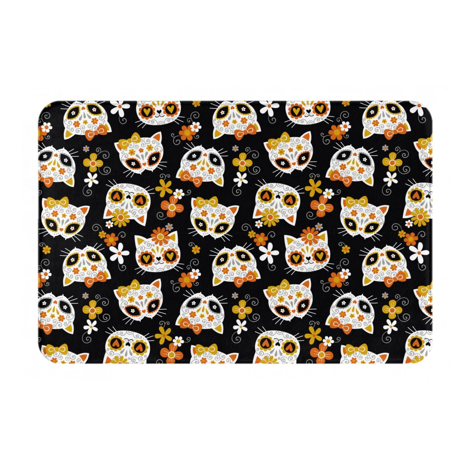 Fotbe cat sugar skulls Pattern Extra Durable Door Mat - Dirt Trapping ...