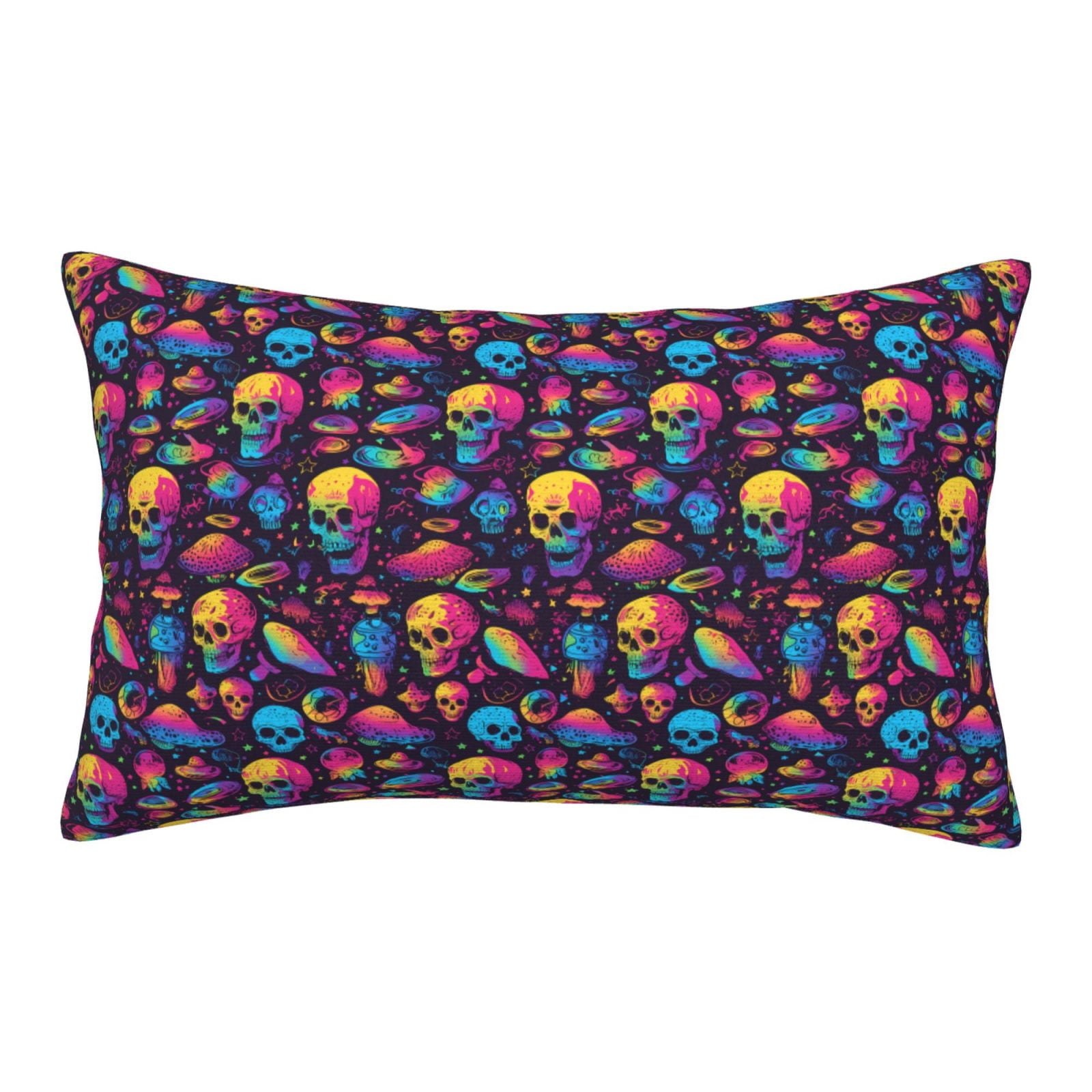 Fotbe colorful Skull Retro Pillow Cases - Envelope Closure - Luxury ...