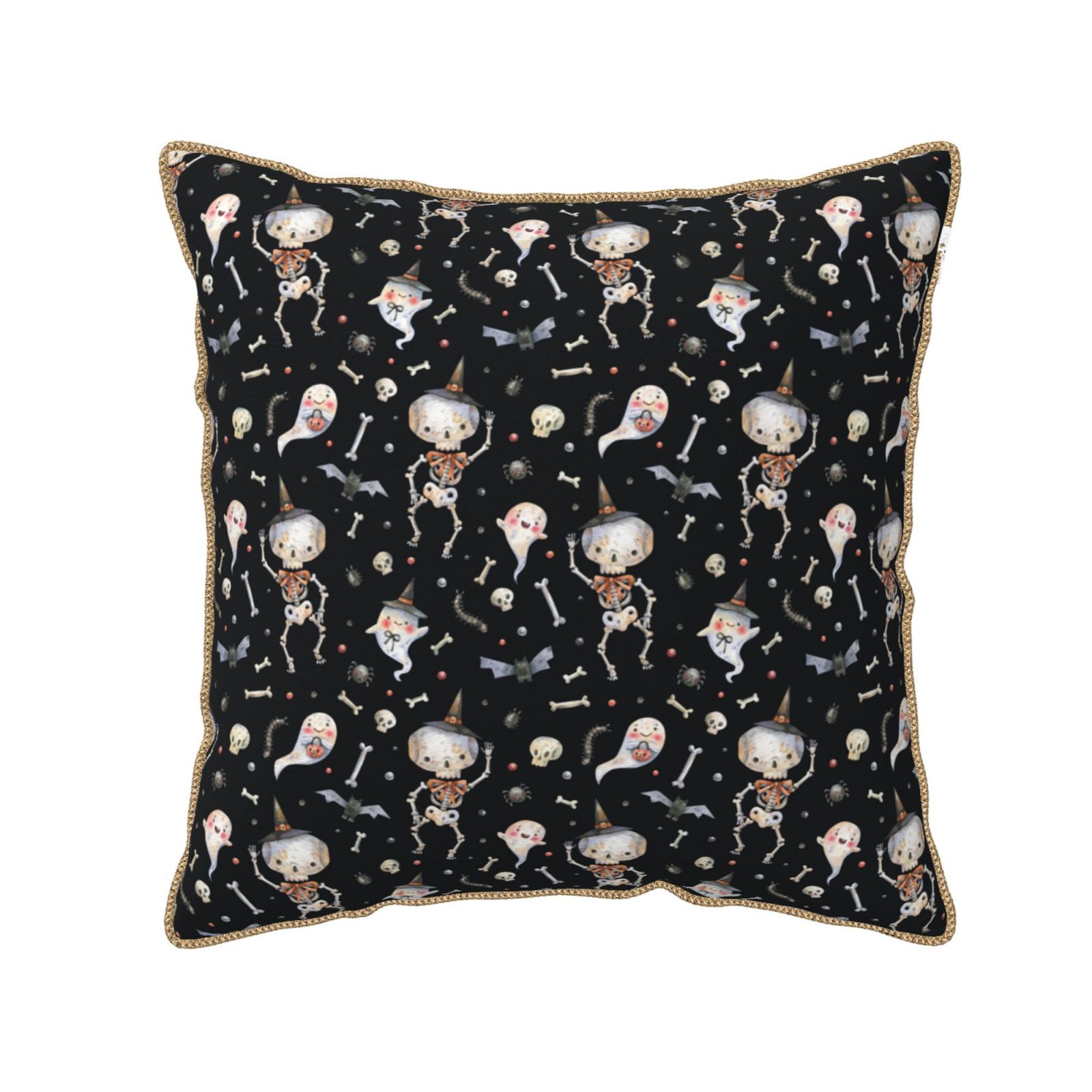 Fotbe cute Skull bone Pattern Velvet Decorative Throw Pillow Covers ...