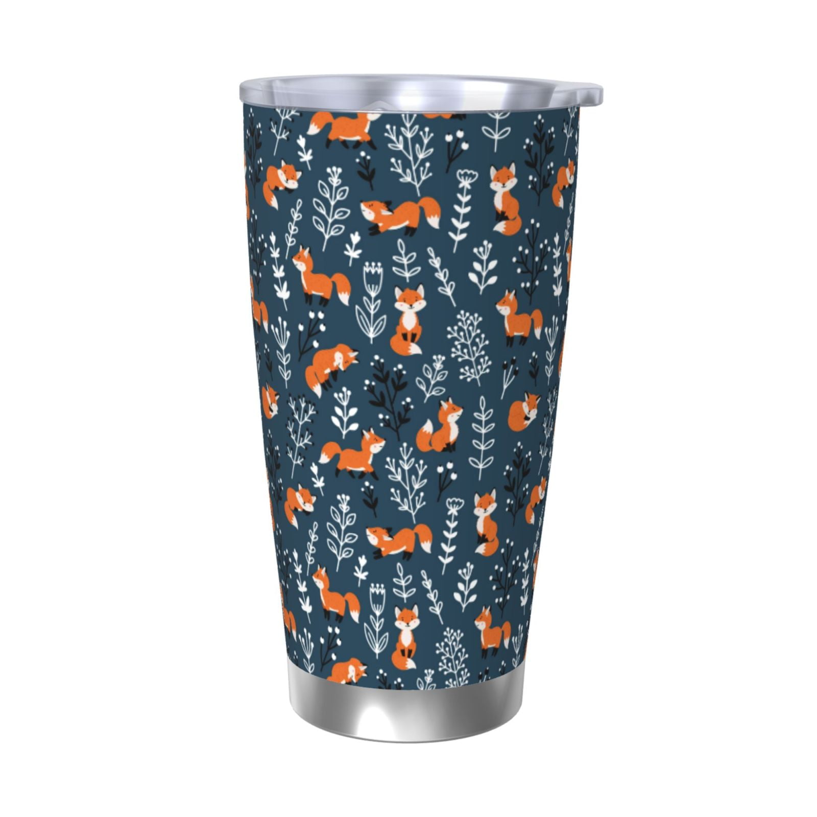 Fotbe cute fall fox Pattern 20 oz Tumbler Stainless Steel Vacuum ...