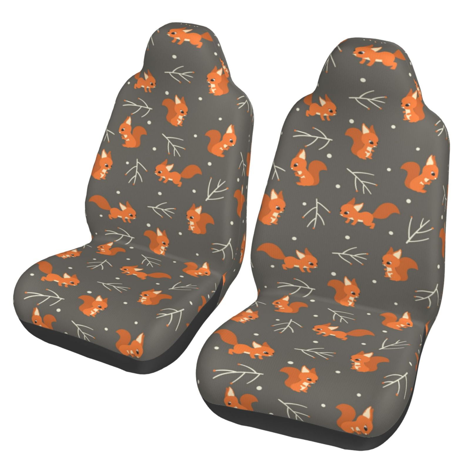 Fotbe cute fall fox leaf Pattern Automotive Seat Covers for Cars Trucks ...