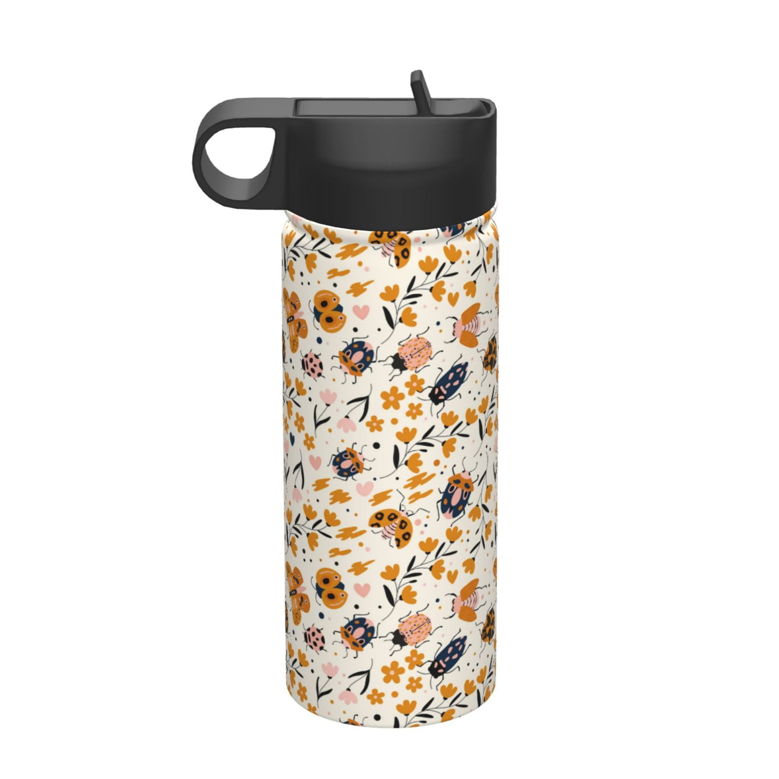 Fotbe cute insects Pattern 18oz Sports Insulated Kettle Stainless Steel ...