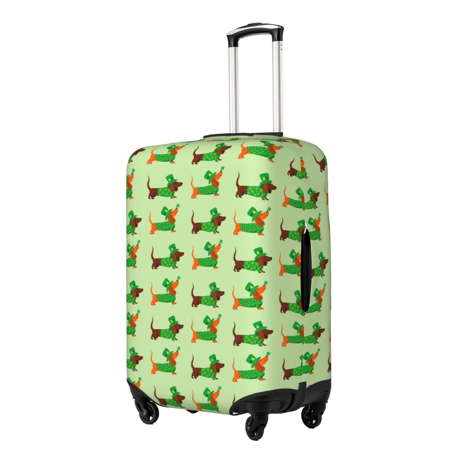 Fotbe dogs St Patrick's Day Luggage Cover Protector, Suitcase Protector ...