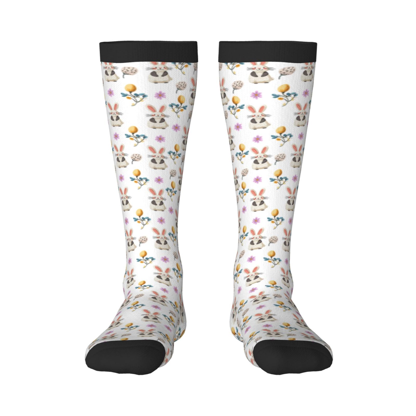 Fotbe easter print Women's Men's Novelty Crew Socks Cotton Socks Knee ...