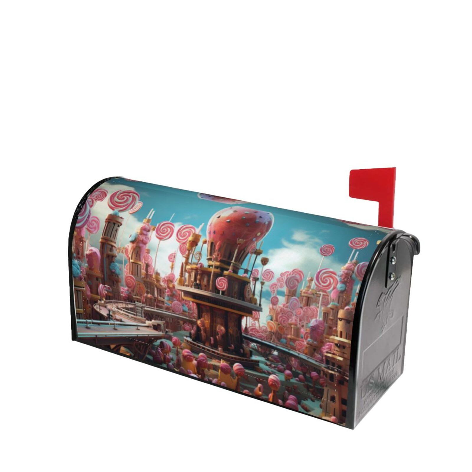 Fotbe fairy-tale-world-with-delicious-candy Mailbox Covers Post Letter ...