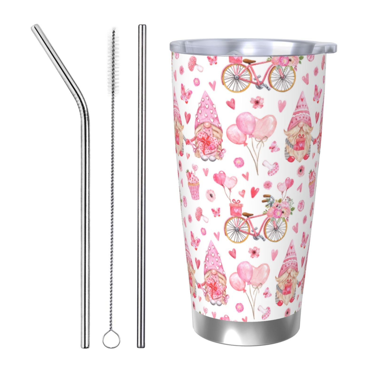 Fotbe gnome couple Pattern 20 oz Tumbler Stainless Steel Vacuum ...