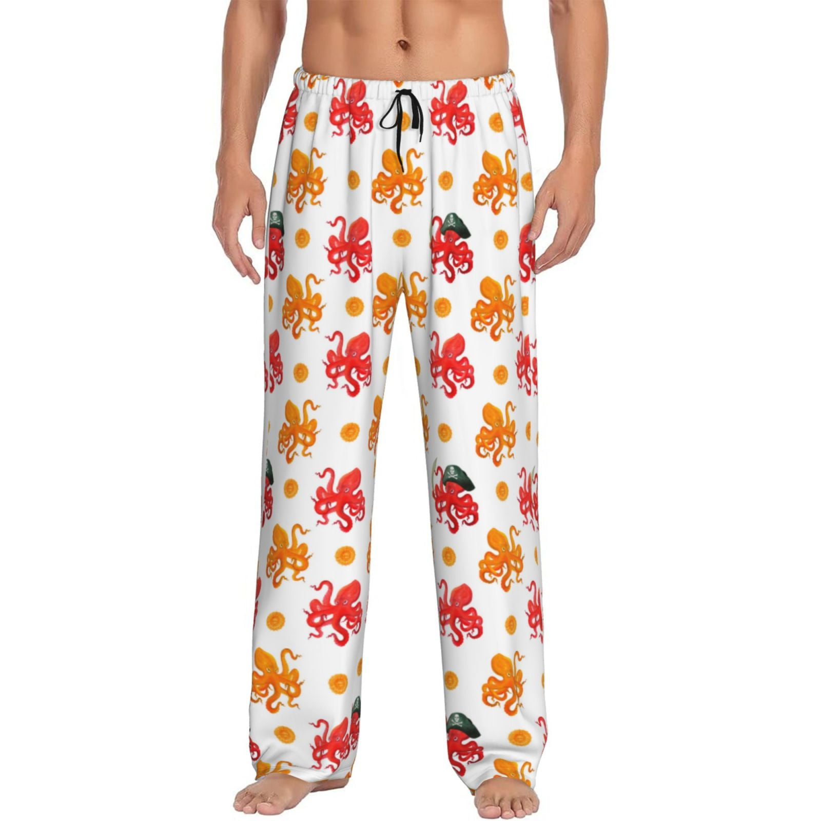 Fotbe octopuses Pattern Men's Pajama Pants,Sleepwear Pants,Pj Bottoms ...