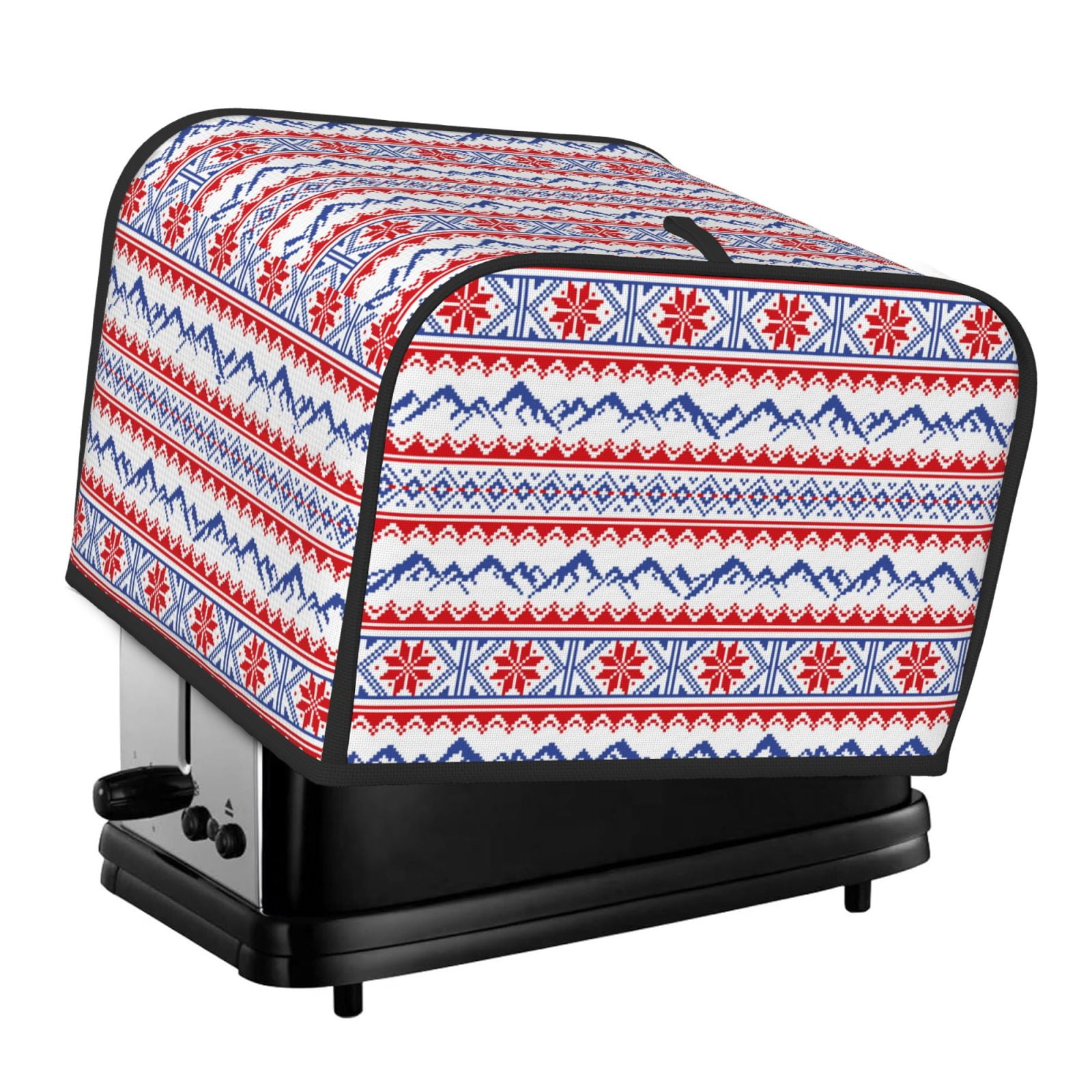 Fotbe red blue Snow Mountain for Four Slice Toaster Cover, Fingerprint ...