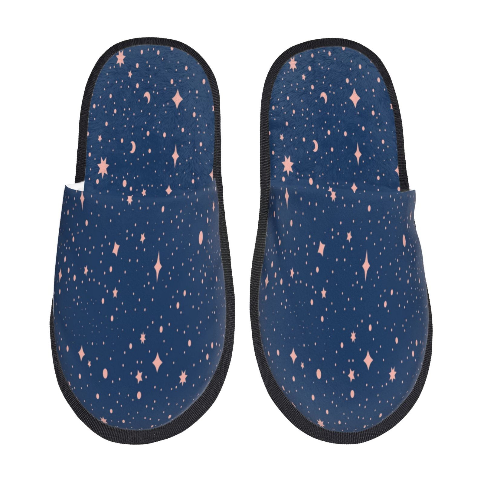 Fotbe star night sky Pattern Women's Fuzzy Slippers Plush Slippers ...