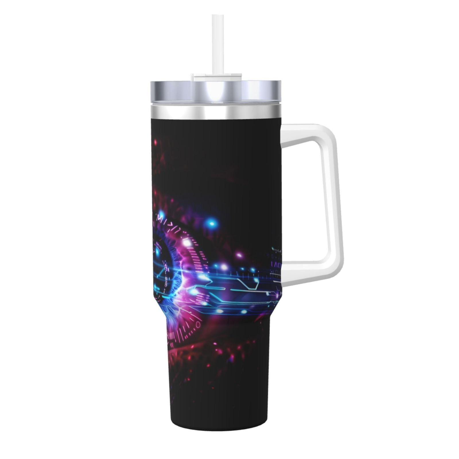 Fotbe v Pattern 40oz Ice Bully With Handle And Straw Stainless Steel ...