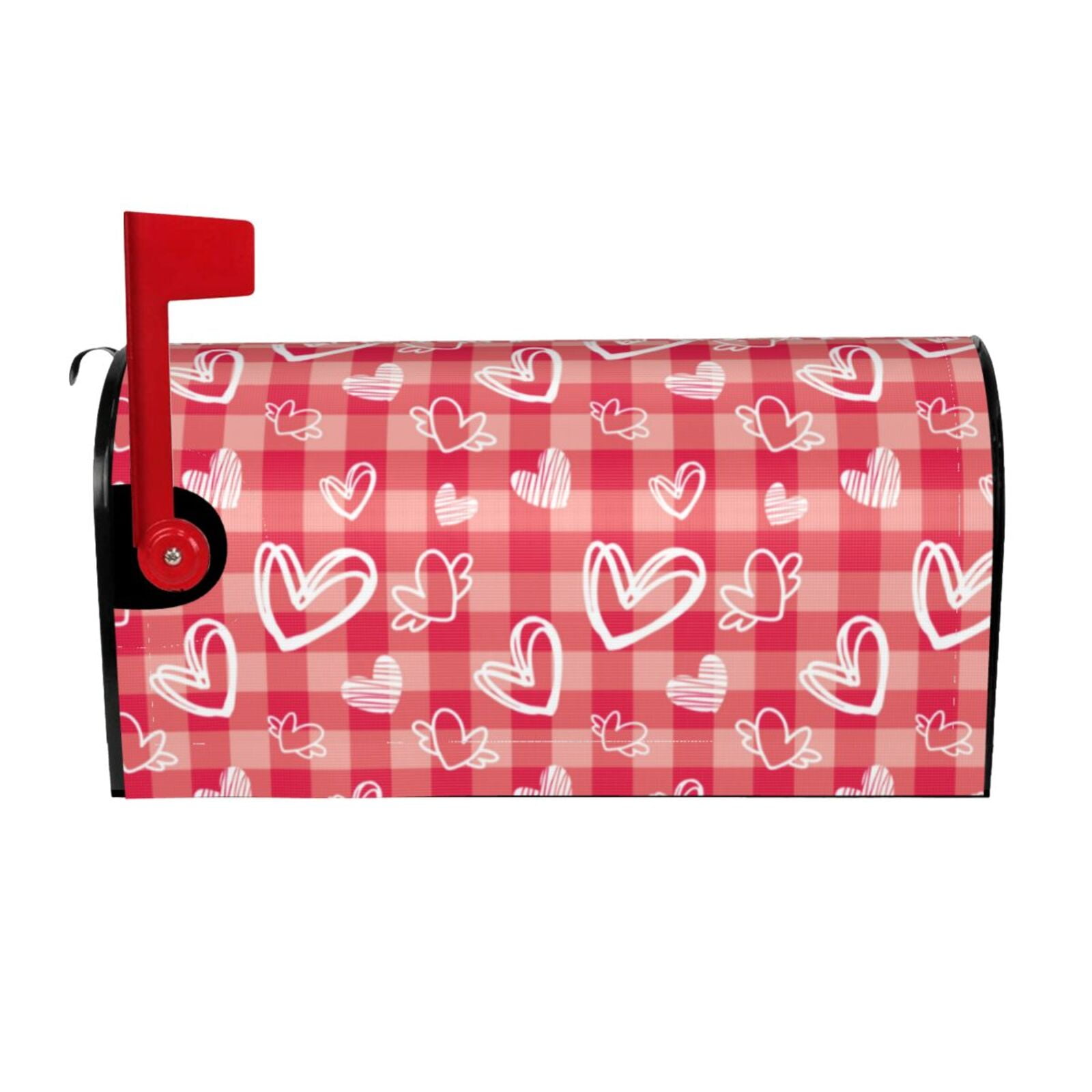 Fotbe valentine day with heart Mailbox Covers Post Letter Box Cover ...