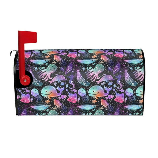 Fotbe whale fish octopus Mailbox Covers Post Letter Box Cover Garden ...