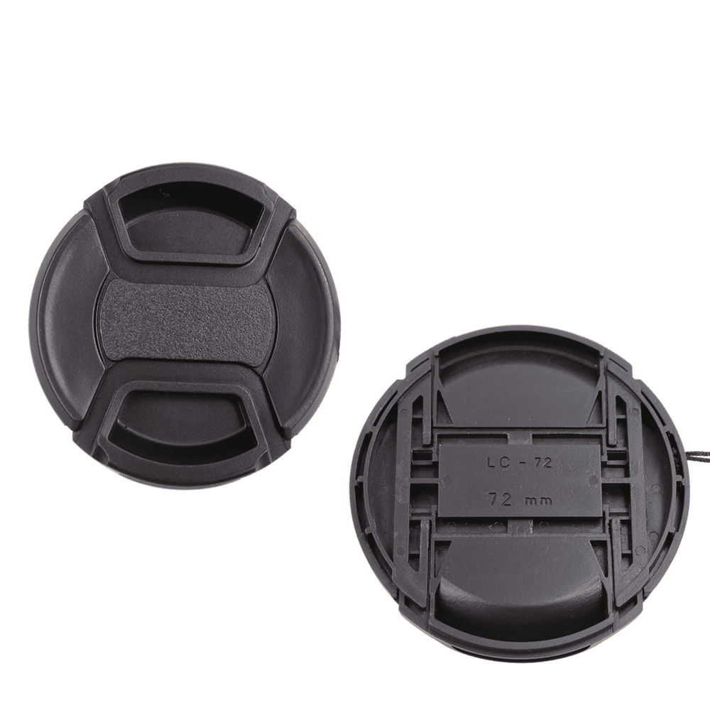 Foto&Tech 2 Pieces Center Pinch Snap-On Front Lens Cap Cover with Anti ...
