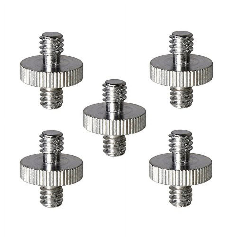 Foto&Tech 5 Pieces 1/4" Male to 1/4" Male Threaded Screw Adapter for ...