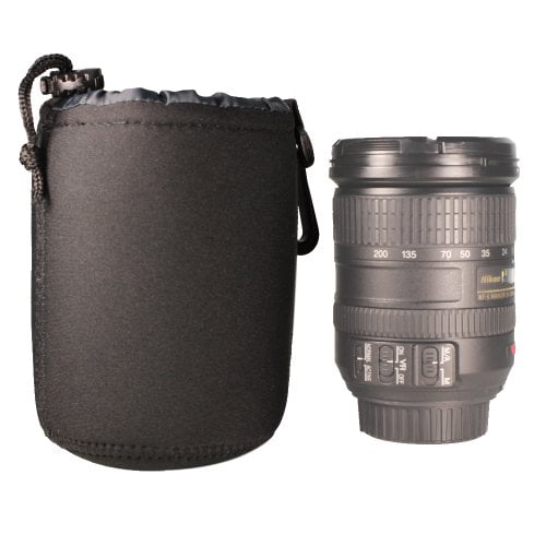 Foto&Tech DSLR camera Drawstring Soft Neoprene Lens Pouch Bag Cover for ...