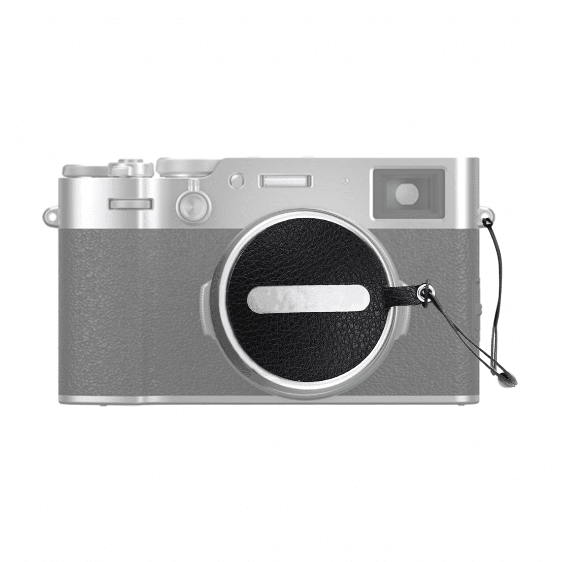 Foto&Tech Leather Lens Cap Keeper Sticker w/ String for Fujifilm X100VI ...