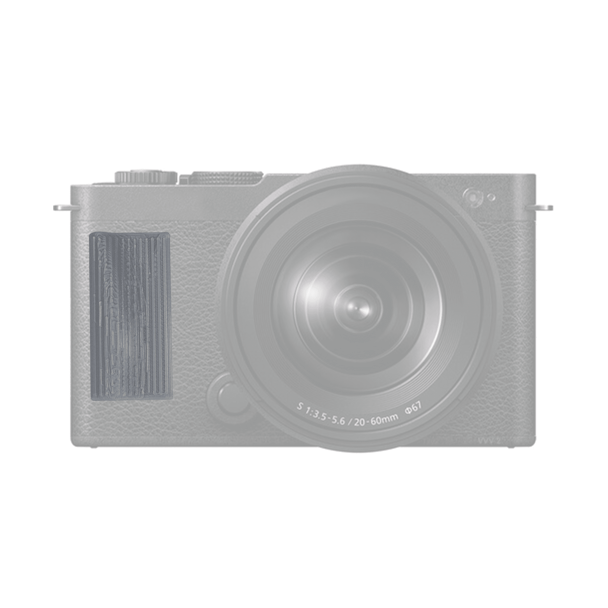 Foto&Tech Plastic Ribbed Texture Attachment Grip Compatible with ...