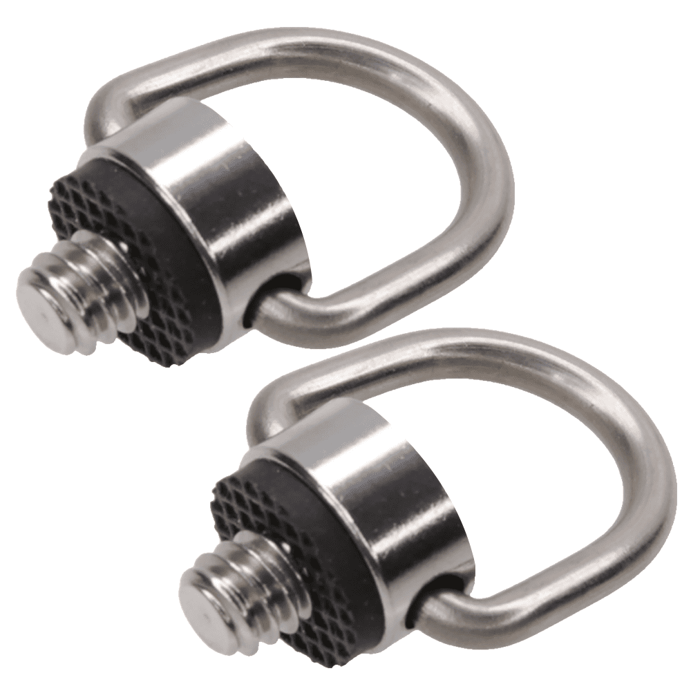 Foto&Tech Stainless Steel 1/4"-20 Rubber Padded D Ring Screw, D-Shaped ...