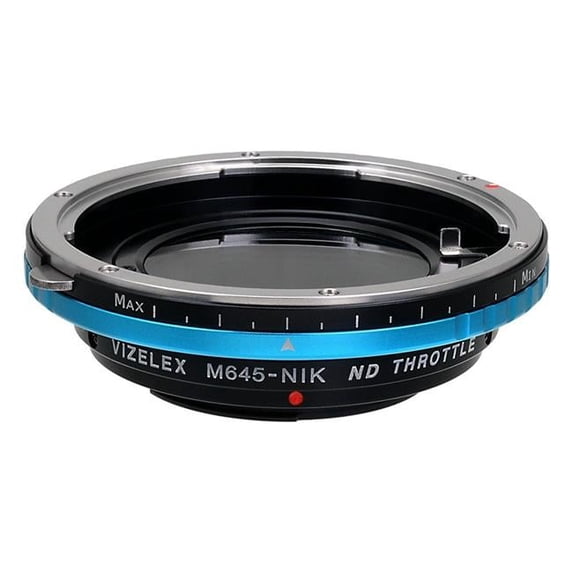 Fotodiox M645-NikF-Pro-NDThrtl Vizelex ND Throttle Lens Mount Adapter ...