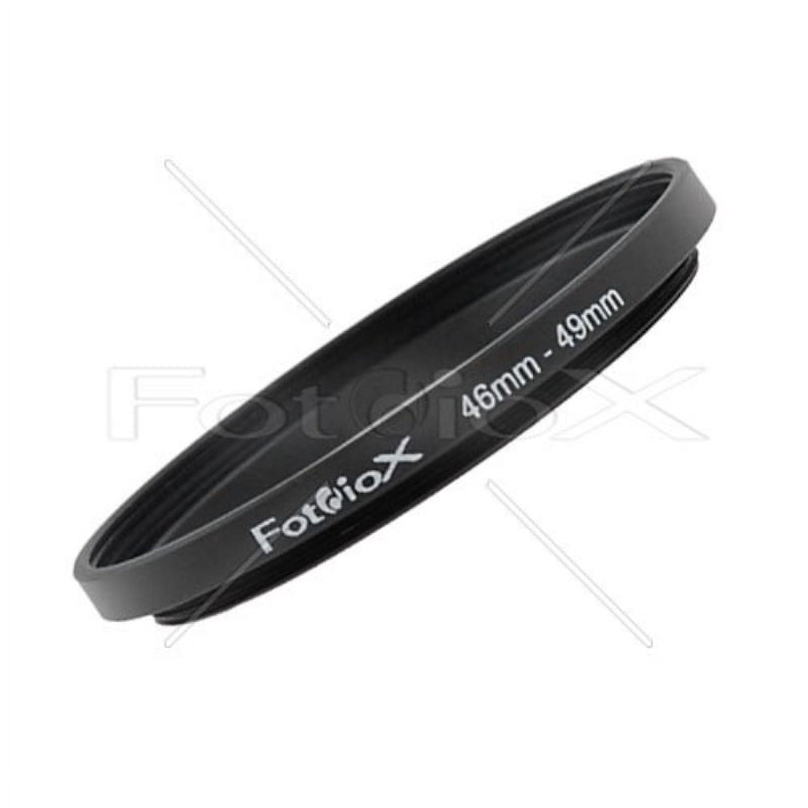 Fotodiox Metal Step Up Ring, Anodized Black Metal 46mm-49mm, mm Single ...