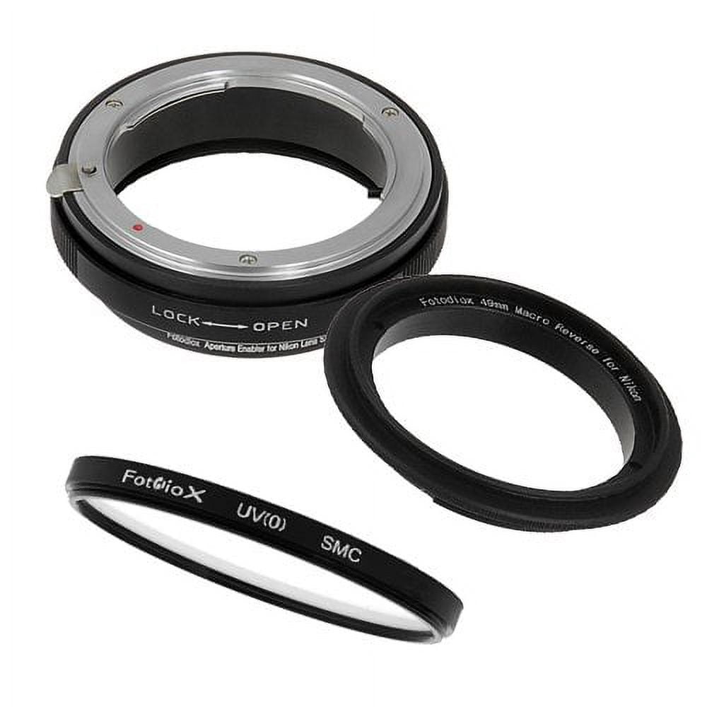 Fotodiox RB2A Macro Reverse Ring Kit with G and DX Type Lens Aperture ...