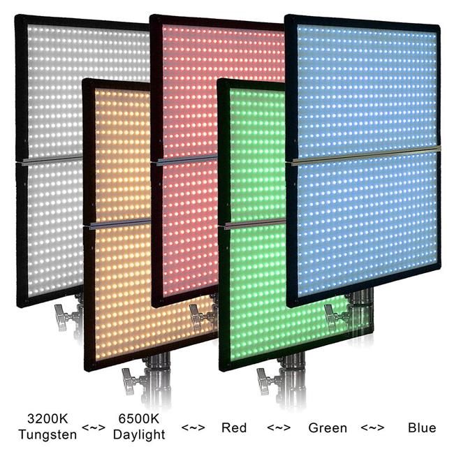 Fotodiox SFW-150SSRGB 2 x 2 in. 150W T Folding LED Panel Lighting ...