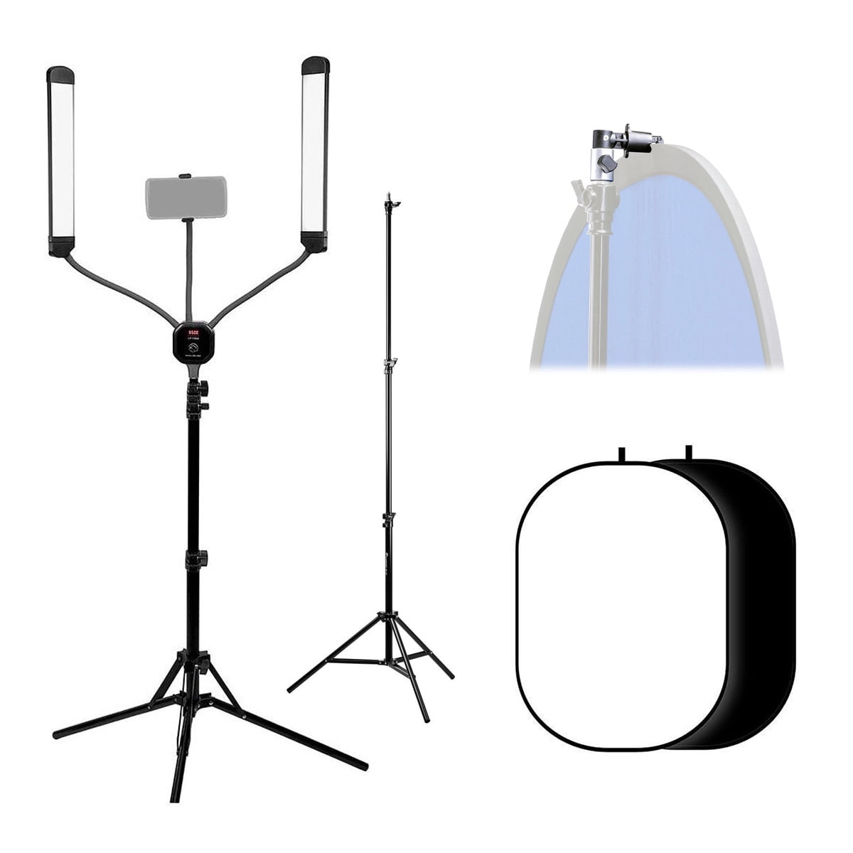 Fotodiox Selfie Starlite Stix Vlog Light Kit with Collapsible ...